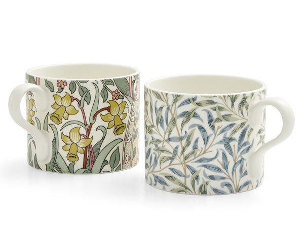 Morris & Co Mugs - Set of 2 / Daffodil & Willow Bough – themugcompany.co.uk